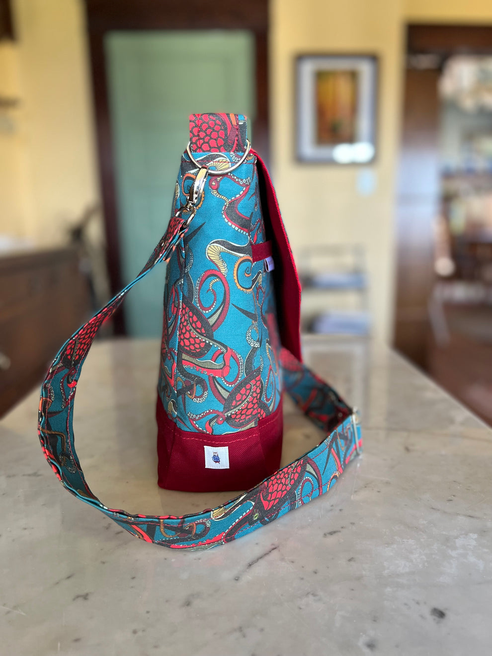 Octopus crossbody purse, sea monster bag, kraken handbag, sea creature ...